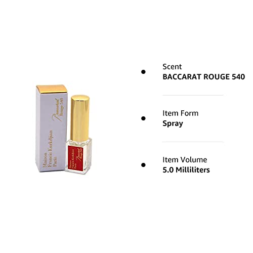 Maison Francis Kurkdjian BACCARAT ROUGE 540 EDP 5 ml 0.16 oz Spray Mini Size