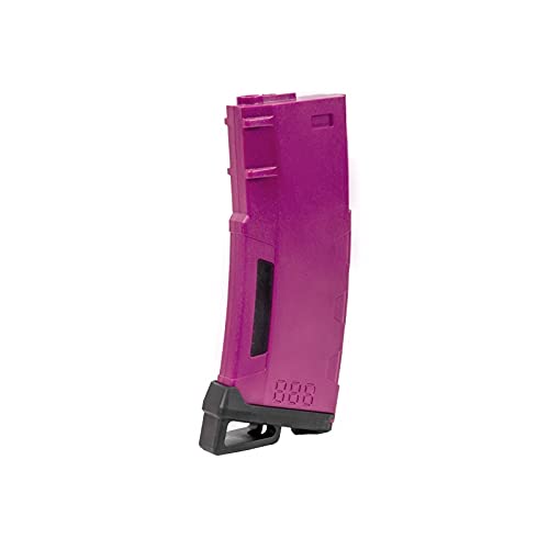 Lancer Tactical Airsoft M4 M16 Series Polymer 130 Round Capacity Transparent Window High Speed MidCap Airsoft Magazine