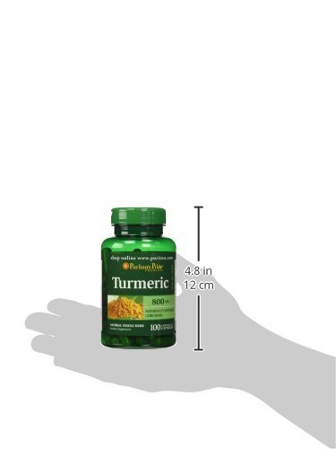 Puritan's Pride Turmeric 800 mg 100 Capsules (2 Pack)