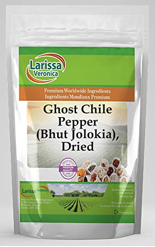 Ghost Chile Pepper (Bhut Jolokia), Dried (4 oz, ZIN: 526716)