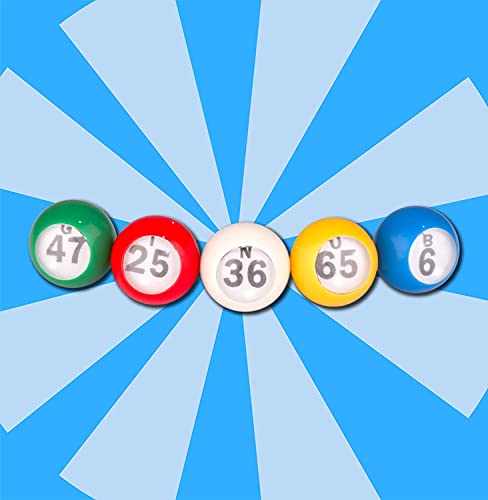 Regal Games - Premium Multicolored Bingo Balls - Easy Read Window - 7/8" - 75 Count - for Large Group Games, Bingo Halls, & Recreational Activities