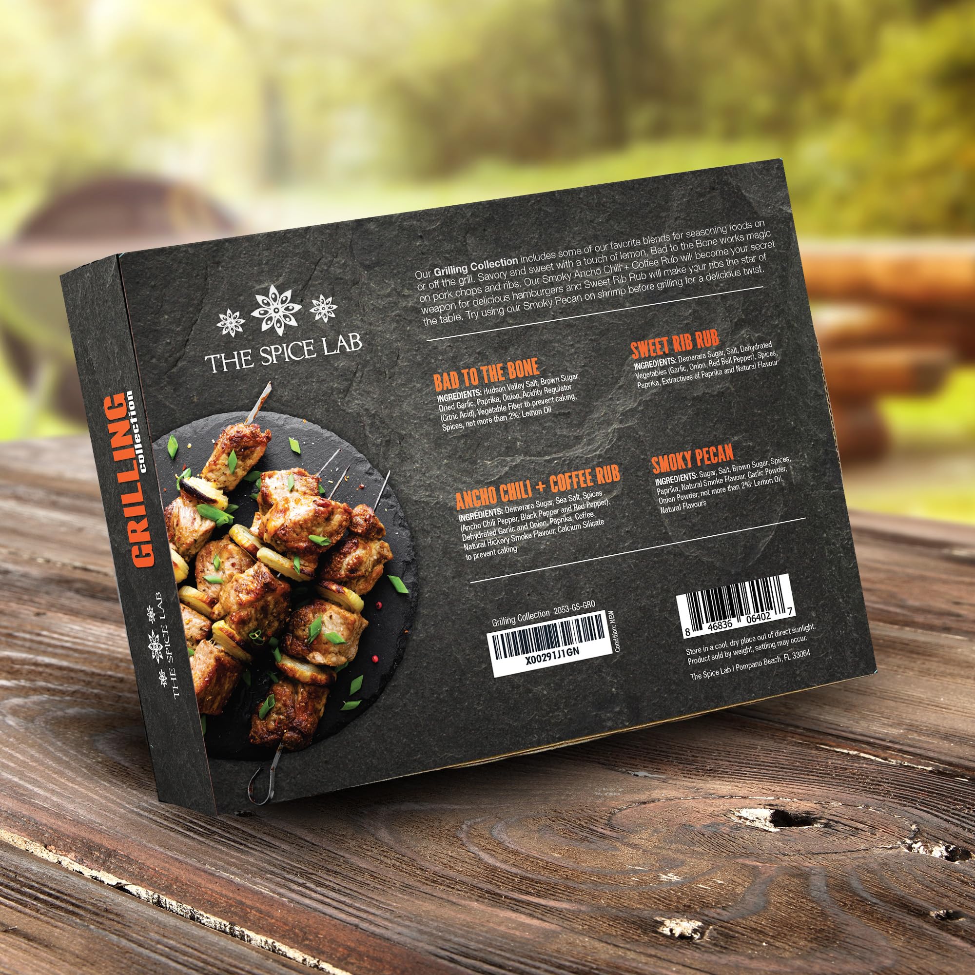 The Spice Lab BBQ Barbecue Spices and Seasonings Set - Ultimate Grilling Accessories Set - Gift Kit for Barbecues, Grilling, and Smoking - Great Gift for Men or Gift for Dad Made in the USA