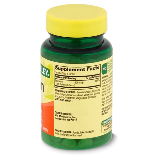 Spring Valley Selenium 200 mcg - 100 Tablets Pack of 2