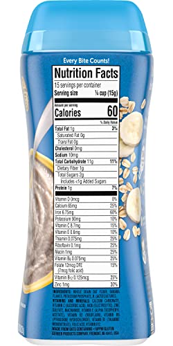 Gerber Cereal for Baby 2nd Foods Cereal, Probiotic Oatmeal Banana Cereal, Made with Whole Grains, Real Fruit & Probiotics, 8-Ounce Canister (Pack of 10)