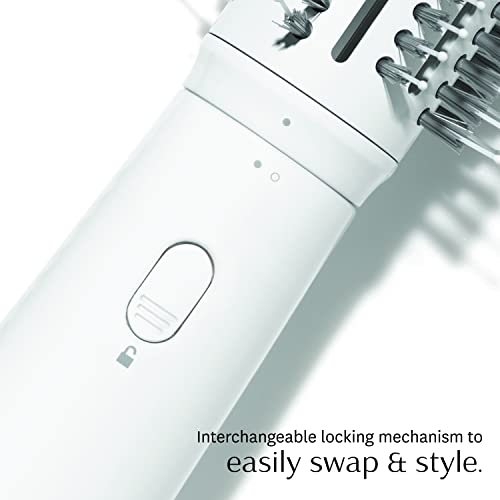 T3 AireBrush Duo Interchangeable Hot Air Blow Dry Brush with Two Attachments β Includes 15 Heat and Speed Combinations, T3 IonFlow Technology, Volume Booster Switch, Lock-in Cool Shot