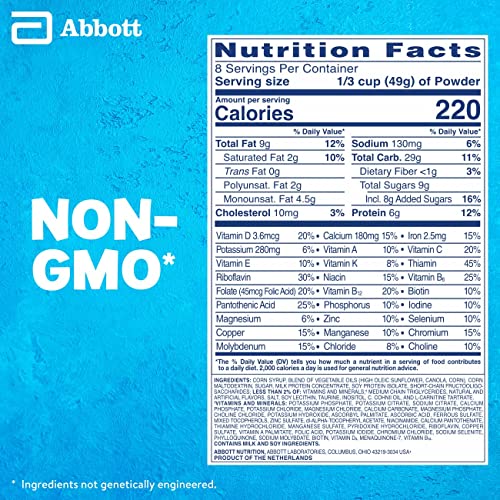 PediaSure Grow & Gain Non-GMO and Gluten-Free Shake Mix Powder, Nutritional Shake For Kids, With Protein, Probiotics, DHA, Antioxidants*, and Vitamins & Minerals, Vanilla (48 servings – 6 cans)