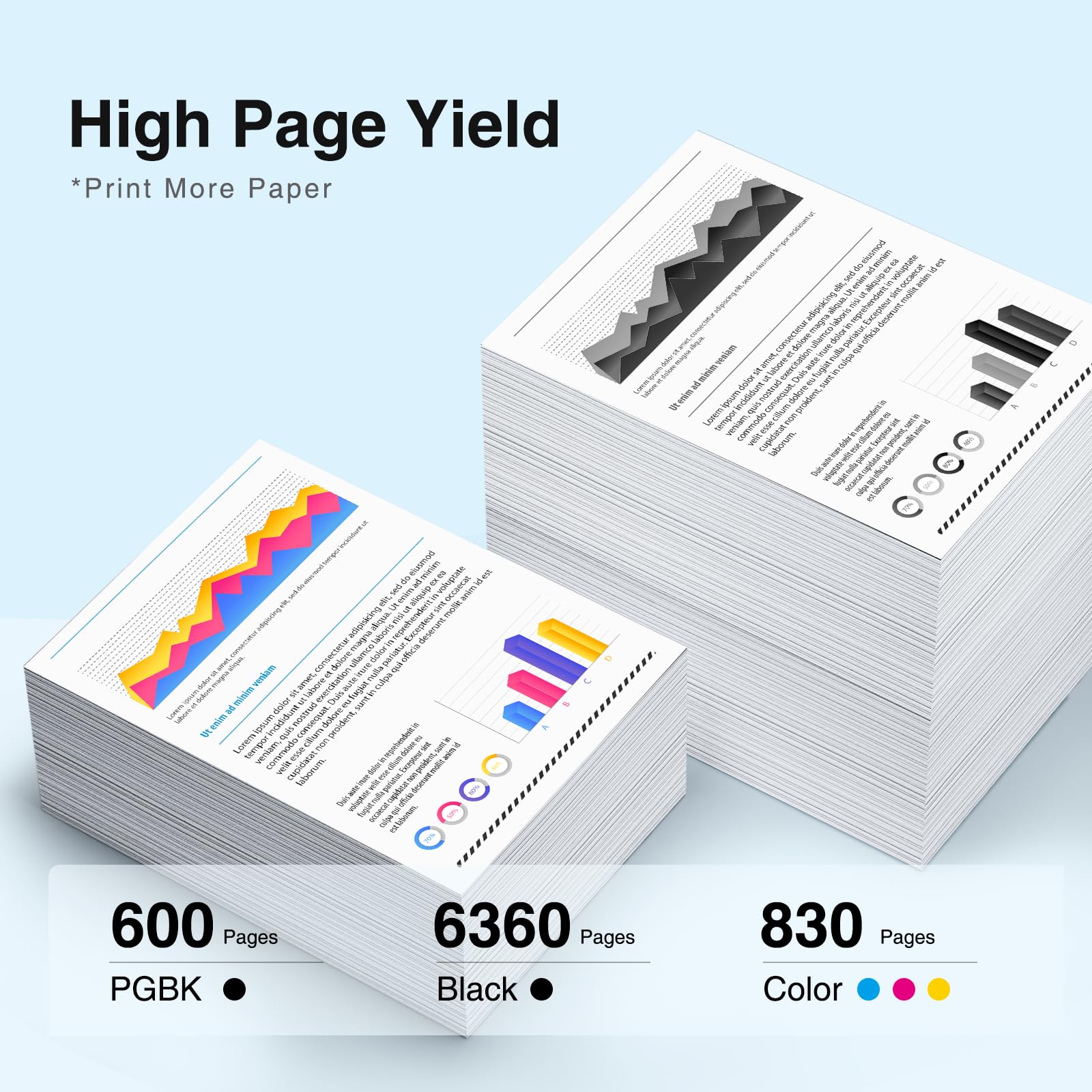 st@r ink Compatible Ink Cartridge Replacement for Canon 280 281 XXL PGI-280XXL CLI-281XXL for Pixma TR8620 TR8520 TR7520 TS6320 TS6120 TS6220 TS9520 TS9120 TS8320 Printer(2 PGBK,1BK/1C/1M/1Y) 6 Packs