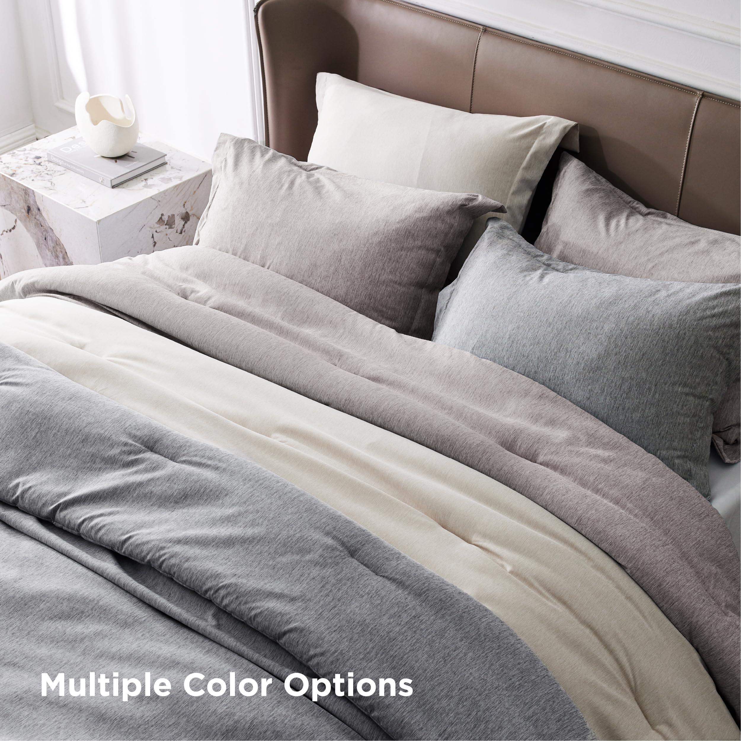Bedsure King Size Comforter Set - Warm Taupe Soft Bedding for All Seasons, Cationic Dyed Bed Set, 3 Pieces, 1 King Size Comforter (104"x90") and 2 Pillow Shams (20"x36"+2")