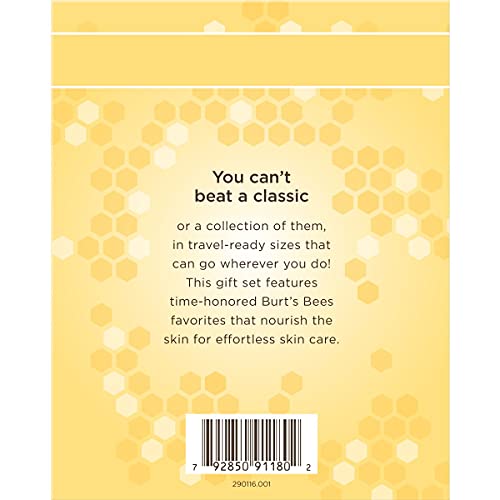 Burt's Bees Easter Basket Stuffers, 6 Mini Products - Coconut Foot Cream, Milk & Honey Body Lotion, Soap Bark & Chamomile Deep Cleansing Cream, Res-q Ointment, Hand Salve & Beeswax Lip Balm