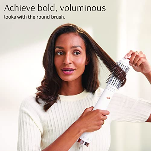T3 AireBrush Duo Interchangeable Hot Air Blow Dry Brush with Two Attachments β Includes 15 Heat and Speed Combinations, T3 IonFlow Technology, Volume Booster Switch, Lock-in Cool Shot