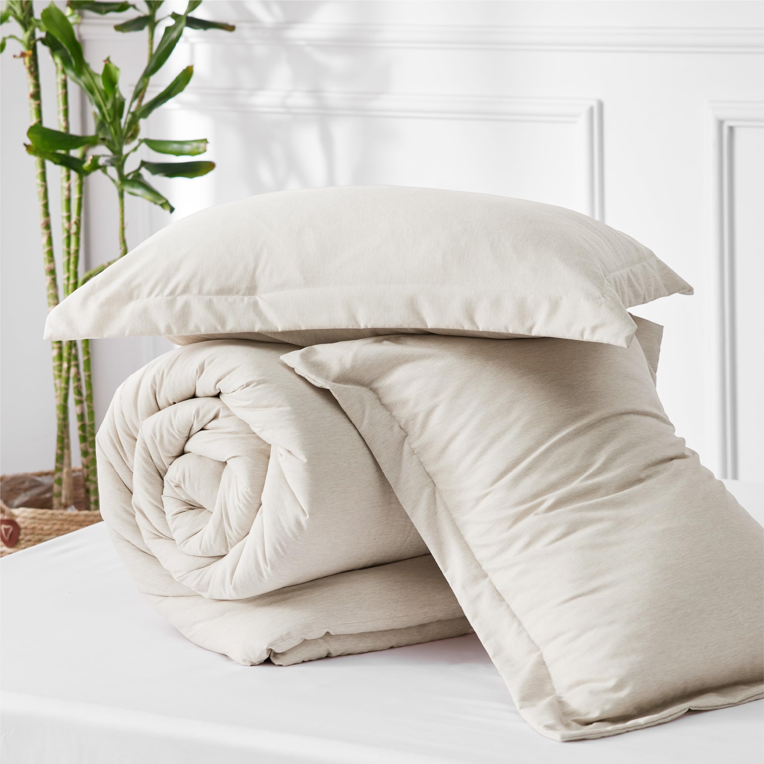 Bedsure King Size Comforter Set - Warm Taupe Soft Bedding for All Seasons, Cationic Dyed Bed Set, 3 Pieces, 1 King Size Comforter (104"x90") and 2 Pillow Shams (20"x36"+2")