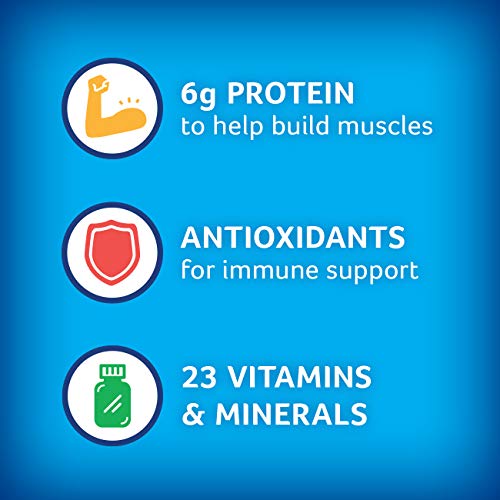 PediaSure Grow & Gain Non-GMO and Gluten-Free Shake Mix Powder, Nutritional Shake For Kids, With Protein, Probiotics, DHA, Antioxidants*, and Vitamins & Minerals, Vanilla (48 servings – 6 cans)