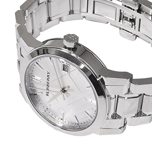 BURBERRY Women's BU9100 Large Check Stainless Steel Bracelet Watch