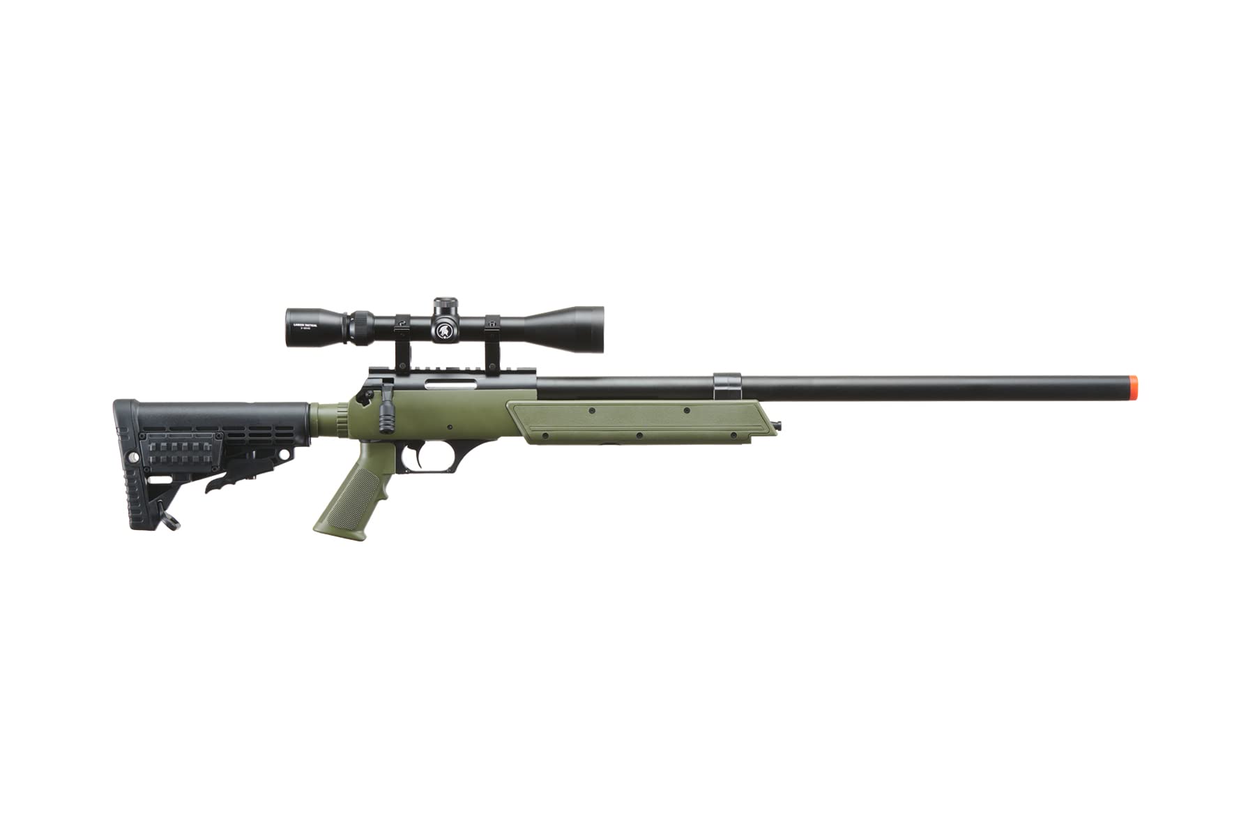 Powerful MB13 APS SR-2 Metal Bolt Airsoft 450 FPS Single Bolt Action Sniper Rifle with 3X Scope, Speed Loader and 0.20g 6mm BBS, Color Green