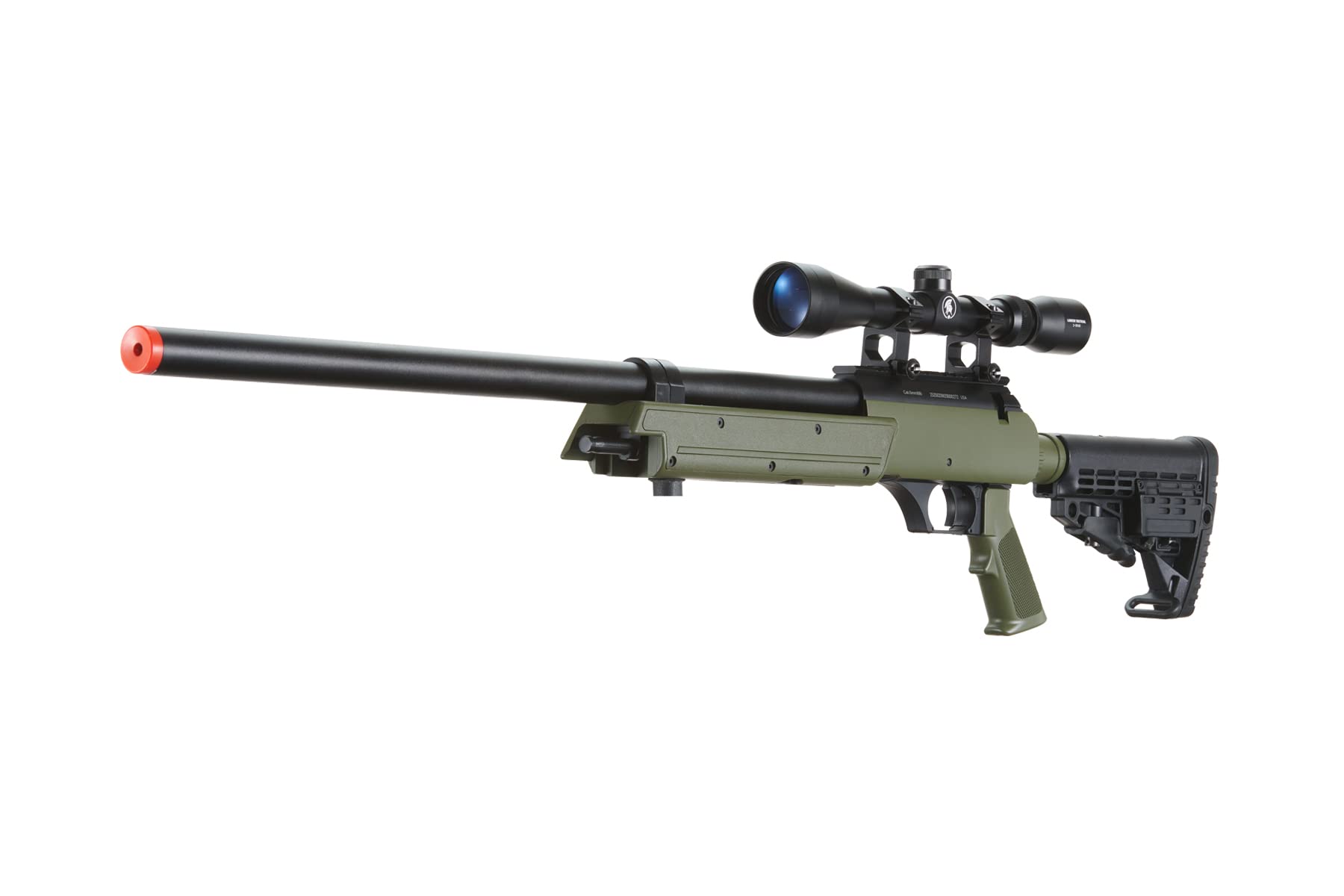 Powerful MB13 APS SR-2 Metal Bolt Airsoft 450 FPS Single Bolt Action Sniper Rifle with 3X Scope, Speed Loader and 0.20g 6mm BBS, Color Green