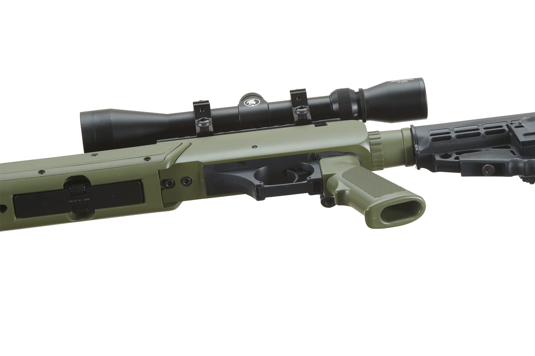 Powerful MB13 APS SR-2 Metal Bolt Airsoft 450 FPS Single Bolt Action Sniper Rifle with 3X Scope, Speed Loader and 0.20g 6mm BBS, Color Green