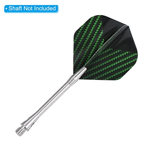 PATIKIL Dart Flights, 12 Pack PET Standard Darts Accessories Replacement Parts for Soft Tip Steel Tip, Spotted Style, Black, Green