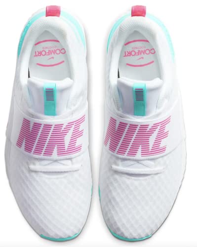 Nike Women's Renew in-Season Tr 9 Shoes, White/Pink Blast-aurora Green, 6