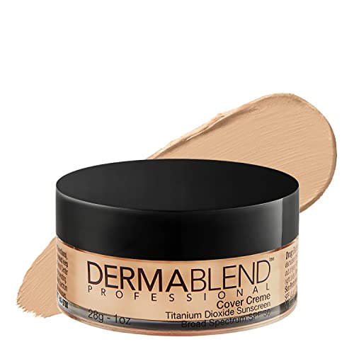 Dermablend Cover Creme High Coverage Foundation with SPF 30, 10N Warm Ivory, 1 Oz.