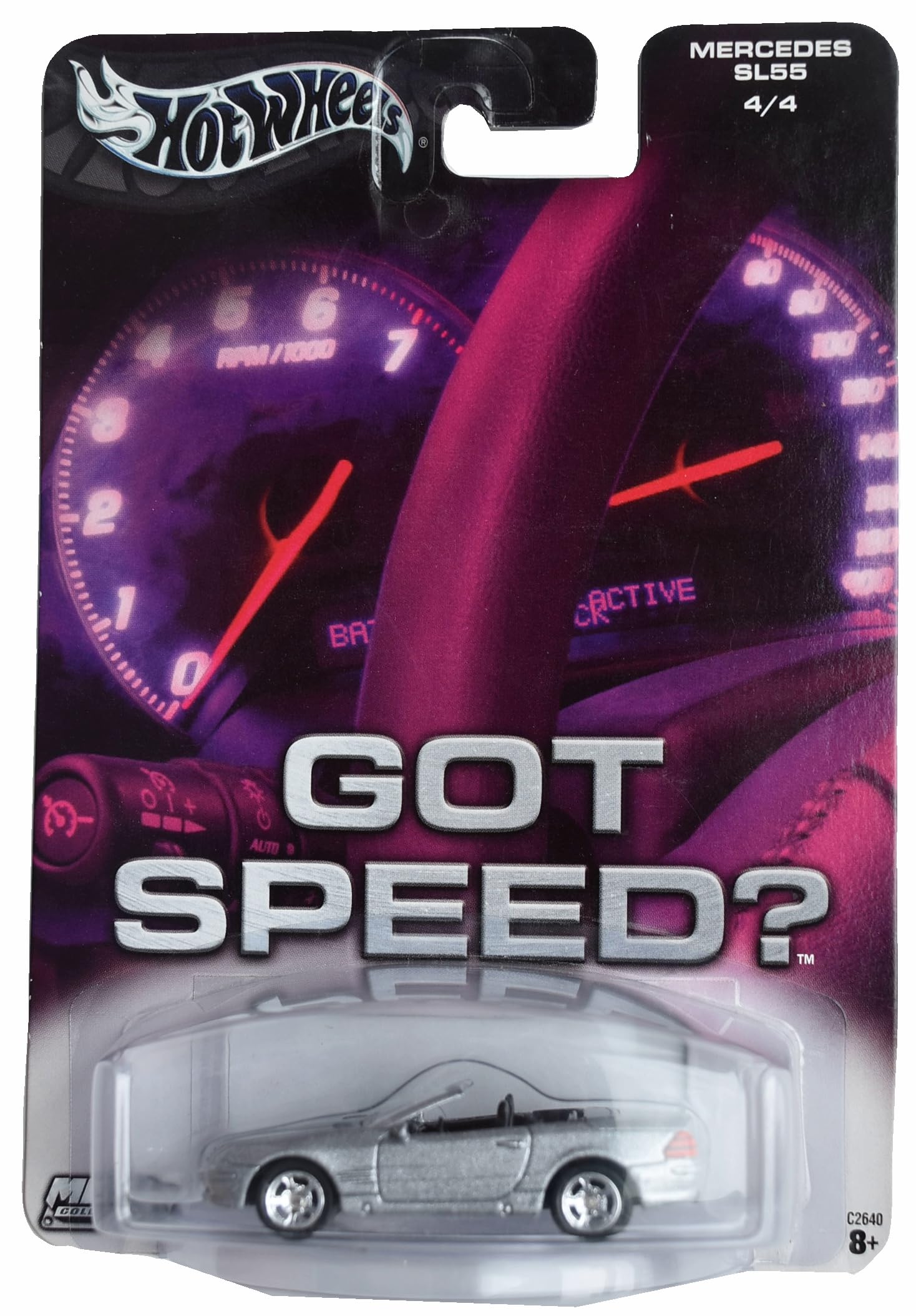 Hot Wheels Mercedes SL55, Got Speed? [Silver]