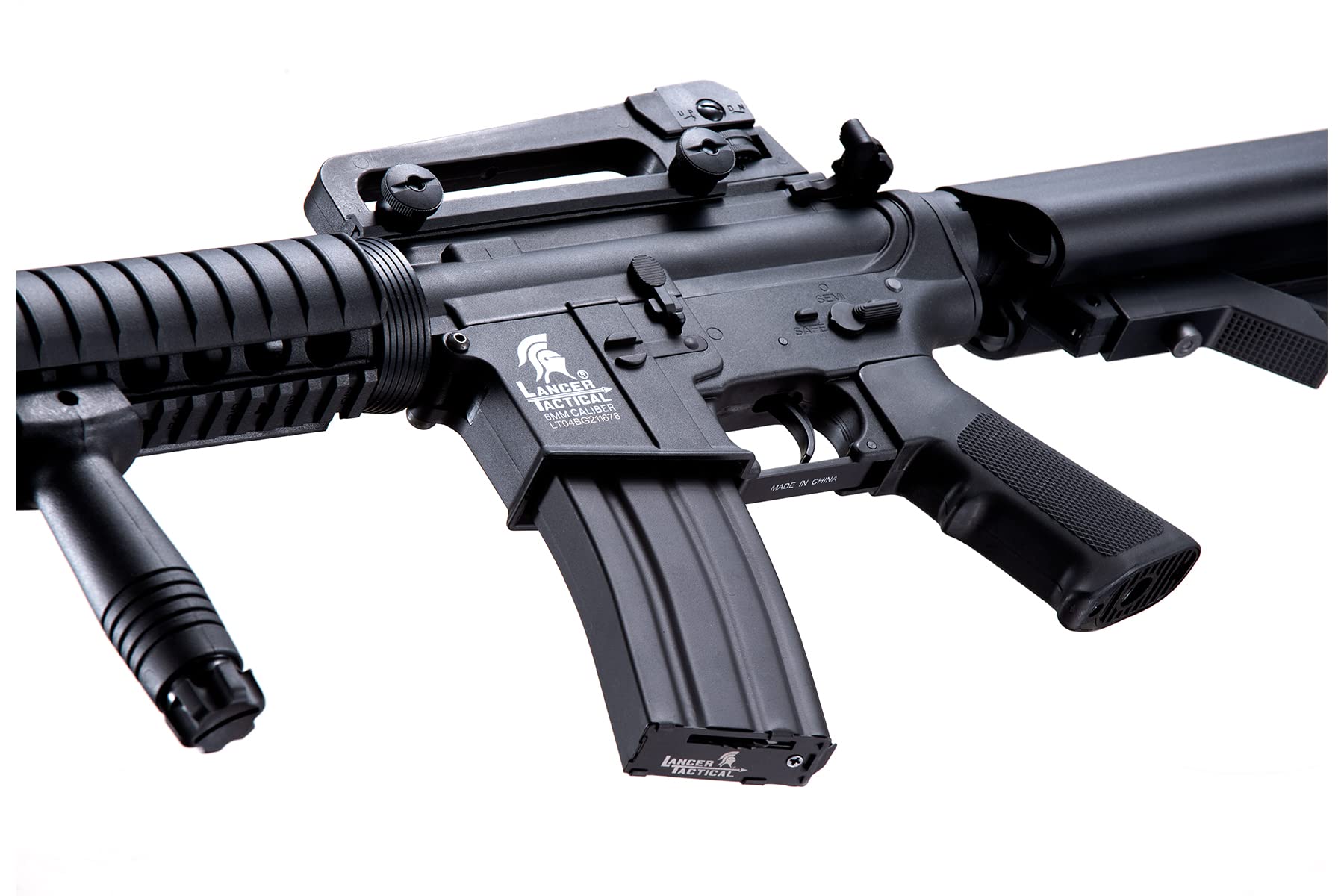 lancer tactical lt-04b m16 ris electric airsoft gun metal gear fps-400(Airsoft Gun)