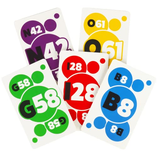 Regal Games - Family Bingo Bundle - Includes 100 Unique Bingo Cards, 75 Jumbo Calling Cards, 1000 Colorful Chips - Fun Family-Friendly Game - Ideal for Large Groups, Parties, Game Nights - Ages 8+