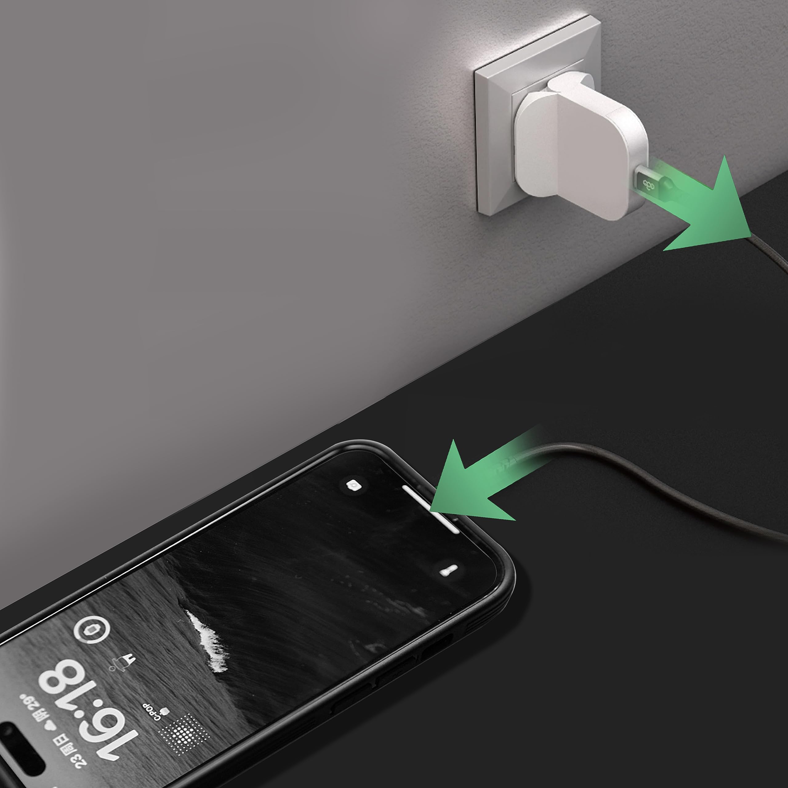 Acesidn Ultra-Thin & Portable - Type C Fast Charger 40W USB C - Mini, Innovative Design - Charger - Wall Charger Adapter USB Charger Block Plug in Wall Charger