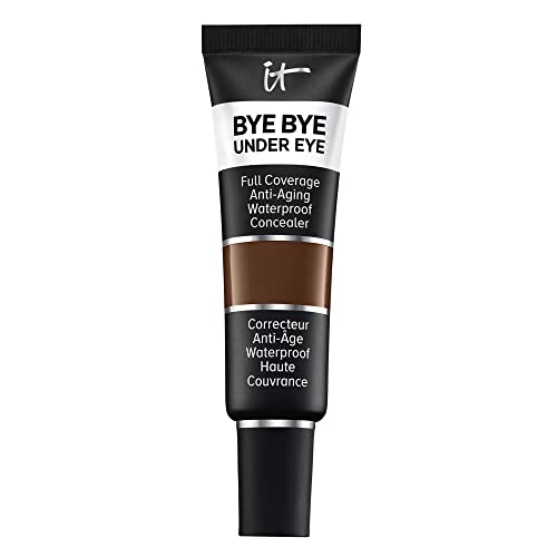 IT Cosmetics Bye Bye Under Eye Full Coverage Concealer - for Dark Circles, Fine Lines, Redness & Discoloration - Waterproof - Anti-Aging - Natural Finish â 44.0 Deep Natural (N), 0.4 fl oz