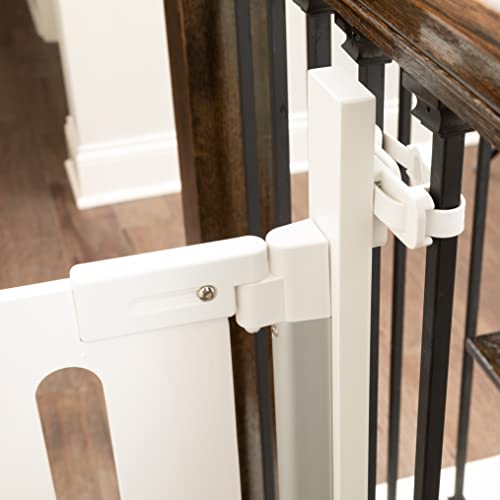 Qdos Universal Stair Mounting Adapter for All Baby Gates | White | Universal Solution for Gate Installation on Banisters and Spindles - No Screws in Banister - Works with All Gates - Easy Installation