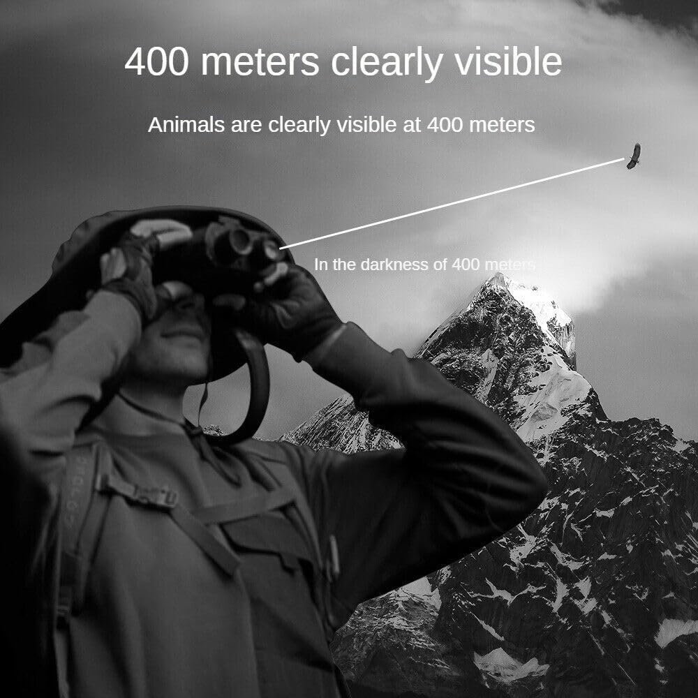 GOYOJO Night Vision Goggles Digital Head Mounted Binoculars 1080P FHD 8X Zoom with 1312FT Viewing in 100% Darkness for Airsoft Military Hunting Tactical Gear Wildlife Observation Surveillance