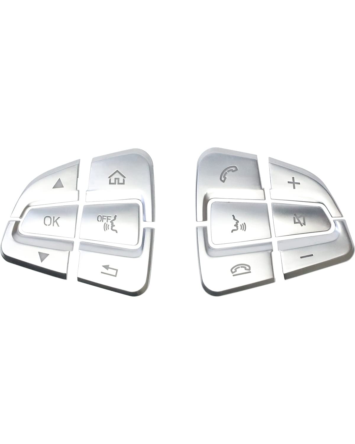 LIMBQS Steering Wheel Button Stickers for Mercedes Benz C200 E260L GLC300, Steering Wheel Buttons Light-transmitting Decorative Stickers for Mercedes Benz GLA CLA GLK Class