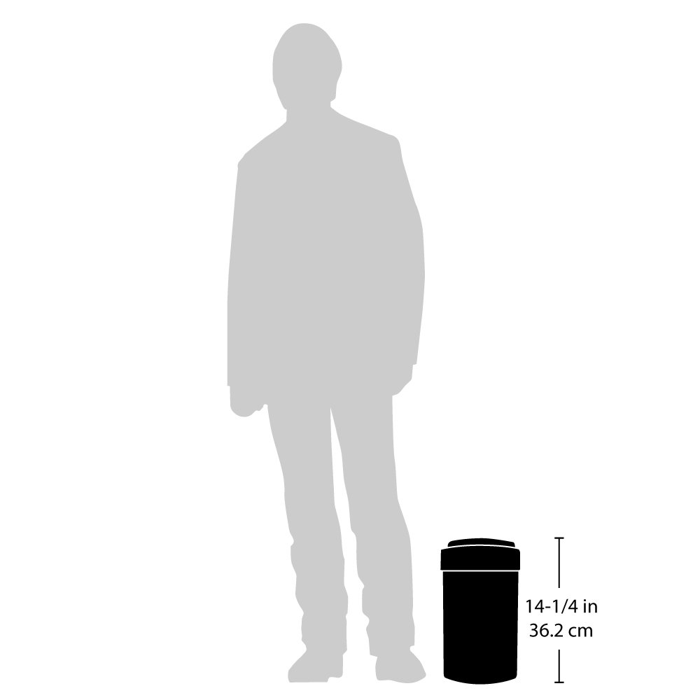 Tightvac EverythingVac Bulk Dry Goods Storage Container, 5 Pounds Plus, Solid Black Body/Cap