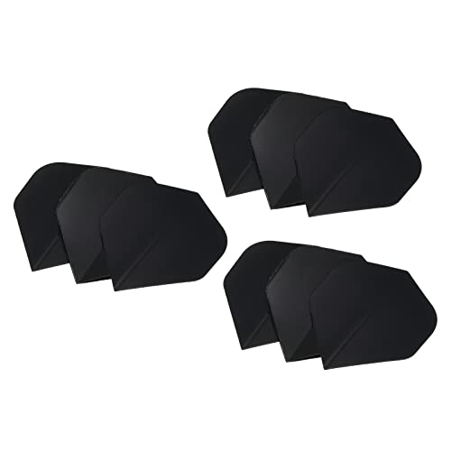 PATIKIL Dart Flights, 9 Pack PET Standard Darts Accessories Replacement Parts for Soft Tip Steel Tip, Black