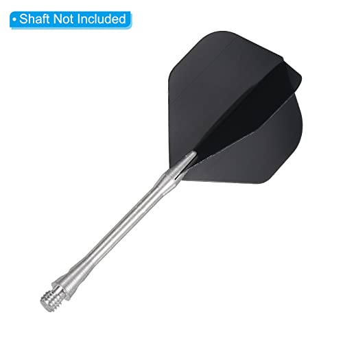 PATIKIL Dart Flights, 9 Pack PET Standard Darts Accessories Replacement Parts for Soft Tip Steel Tip, Black