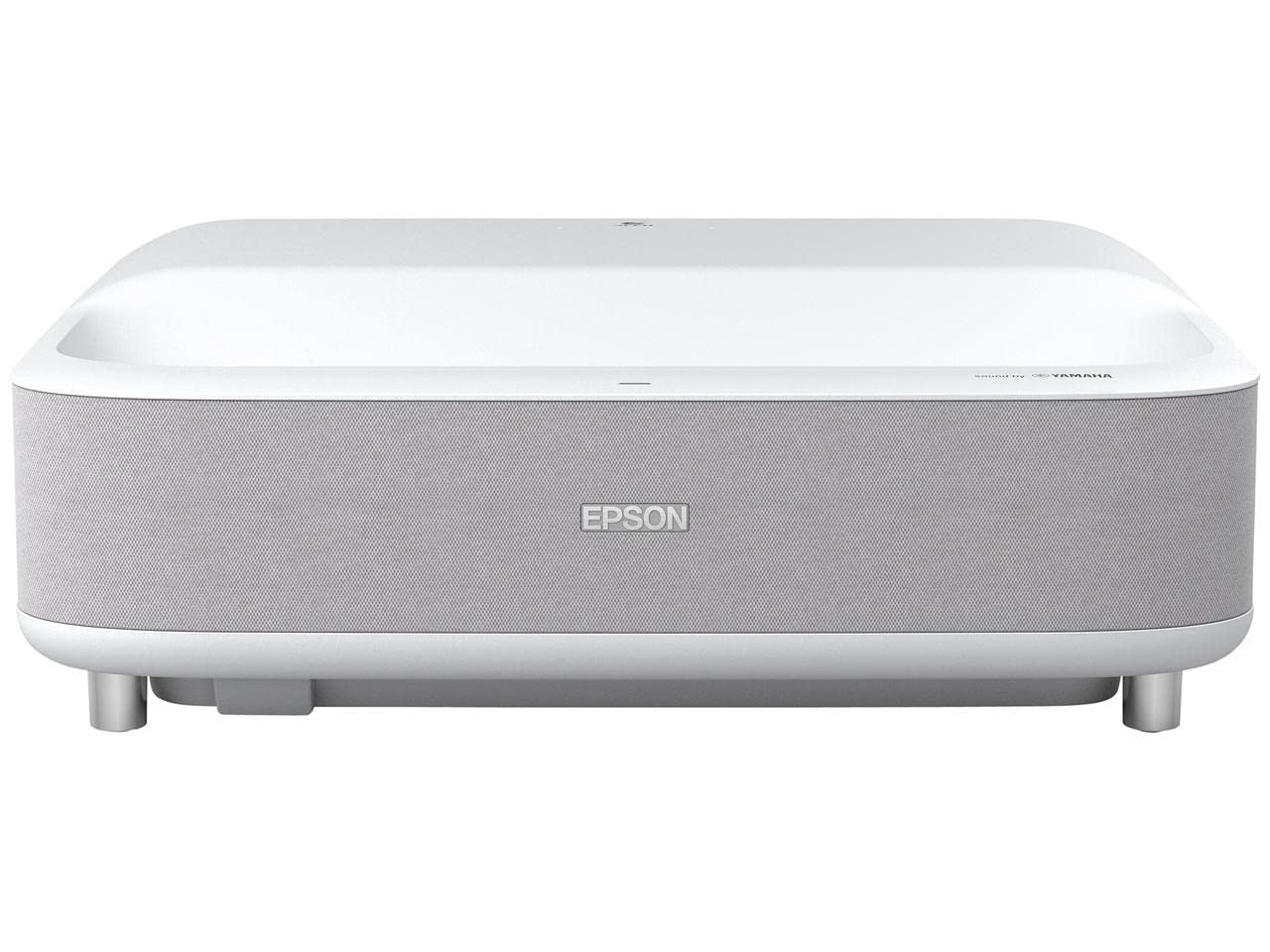 Epson EpiqVision Ultra Short Throw LS300 3LCD Smart Laser Projector, 3600 Lumens Color & White Brightness, HDR, Android TV, Yamaha Speakers, Bluetooth, Sports, Gaming, Movies & Streaming - White