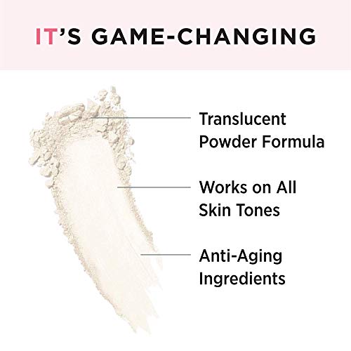 IT Cosmetics Bye Bye Pores - Poreless Finish Airbrush Powder - Universal Translucent Shade - Contains Anti-Aging Peptides, Silk, Hydrolyzed Collagen & Antioxidants - 0.23 oz