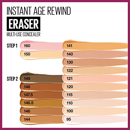 Maybelline Instant Age Rewind Eraser Dark Circles Treatment Multi-Use Concealer, 115, 1 Count (Packaging May Vary)