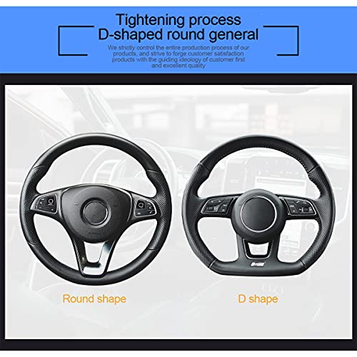 LoyaForba Car Steering Wheel Cover, Breathable Striped Mesh Auto Steering Wheel Protector, Universal Elastic Anti-Slip 15 inch for Men Women, Car Interior Accessories Fit for Most Vehicles (Pink)