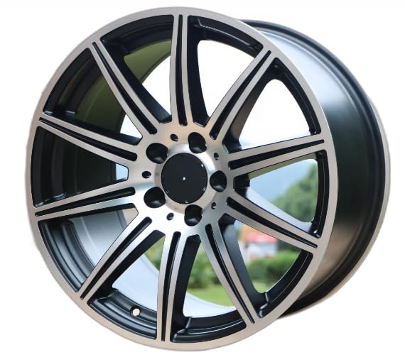 18" AMG STYLE FLAT BLACK WHEELS RIMS FITS MERCEDES BENZ 18 x 8.5 +35 5X112 CB66.6 ONE WHEEL (1)