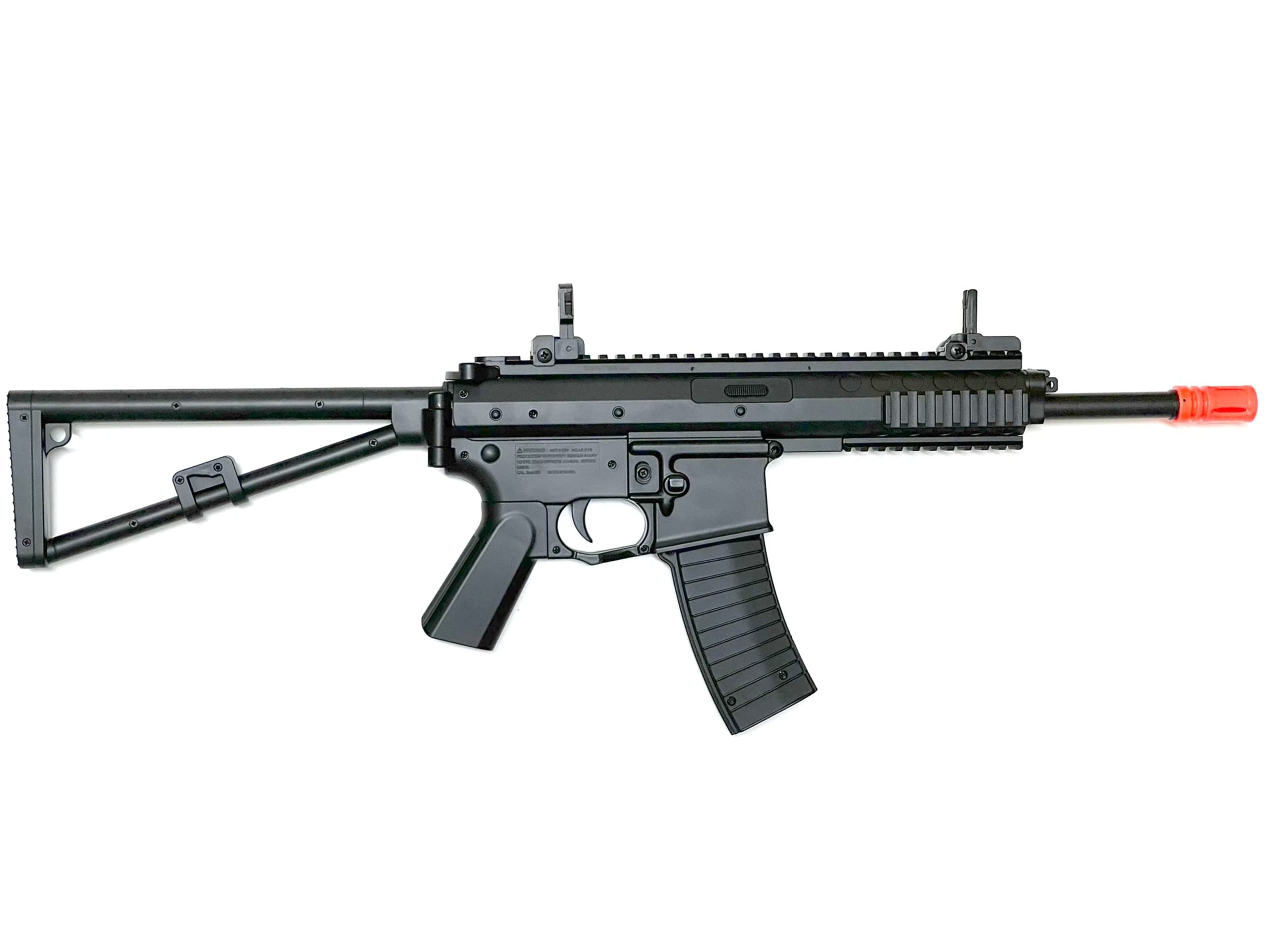 Airsoft Spring Powered Rifle Foldable Stock DE M307 Adjustable Hop Up Manual Safety 300 FPS with Free 1000 Bulldog Airsoft BBS 6mm