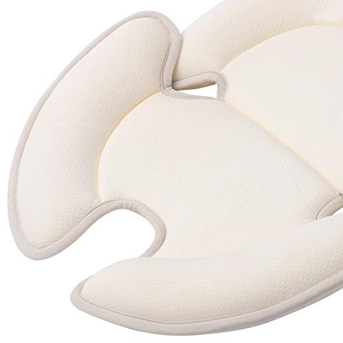 Innokids Head and Body Support Pillow Infant Car Seat Insert for Newborn to Toddler Stroller Cushion for Baby Shower Gifts (Beige)