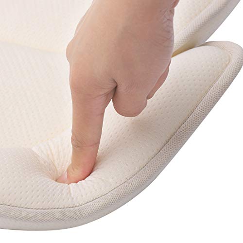 Innokids Head and Body Support Pillow Infant Car Seat Insert for Newborn to Toddler Stroller Cushion for Baby Shower Gifts (Beige)