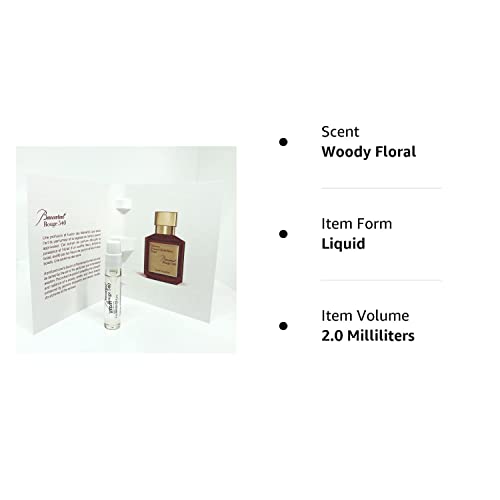 Maison Francis Kurkdjian Baccarat Rouge 540 EXTRAIT de Parfum Vial Sample Spray 2ml/ 0.06oz New