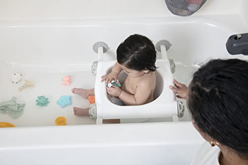 Regalo Baby Basics™ Bath Seat, Provides Support and Balance for Sit-Up Bathing, Includes Strong and Secure Suction Cup System, Drain Holes for Easy Clean Up, Sets Up and Stores in Seconds
