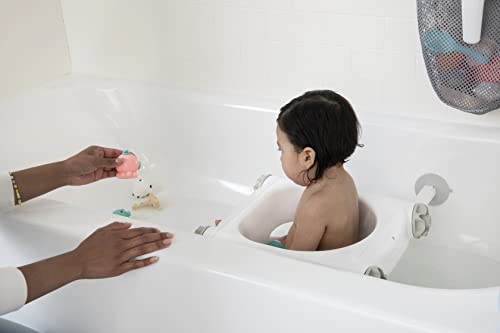 Regalo Baby Basics™ Bath Seat, Provides Support and Balance for Sit-Up Bathing, Includes Strong and Secure Suction Cup System, Drain Holes for Easy Clean Up, Sets Up and Stores in Seconds
