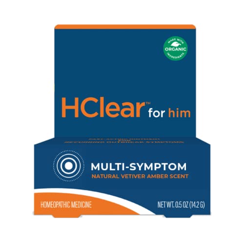 FemiClear HClear for Him - Topical Ointment - Formulated with All-Natural and Organic Ingredients - Manufactured in The USA - (0.5 Oz Tube)