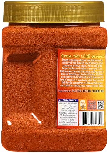 Rani Extra Hot Chilli Powder Indian Spice 16oz (1lb) 454g PET Jar ~ All Natural | Salt-Free | Vegan | No Colors | Gluten Friendly | NON-GMO | Kosher | Indian Origin