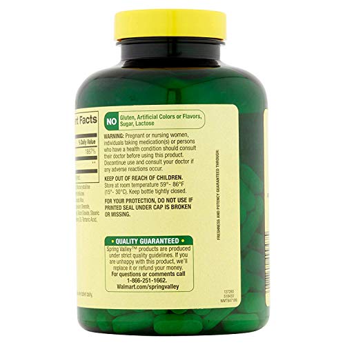 Spring Valley - Vitamin C 500 Milligram with Rose Hips, 500 Tablets
