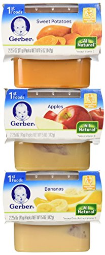 Gerber 1st Foods Assorted Fruits and Vegetables, 18-2 Ounce Packs