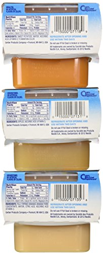 Gerber 1st Foods Assorted Fruits and Vegetables, 18-2 Ounce Packs